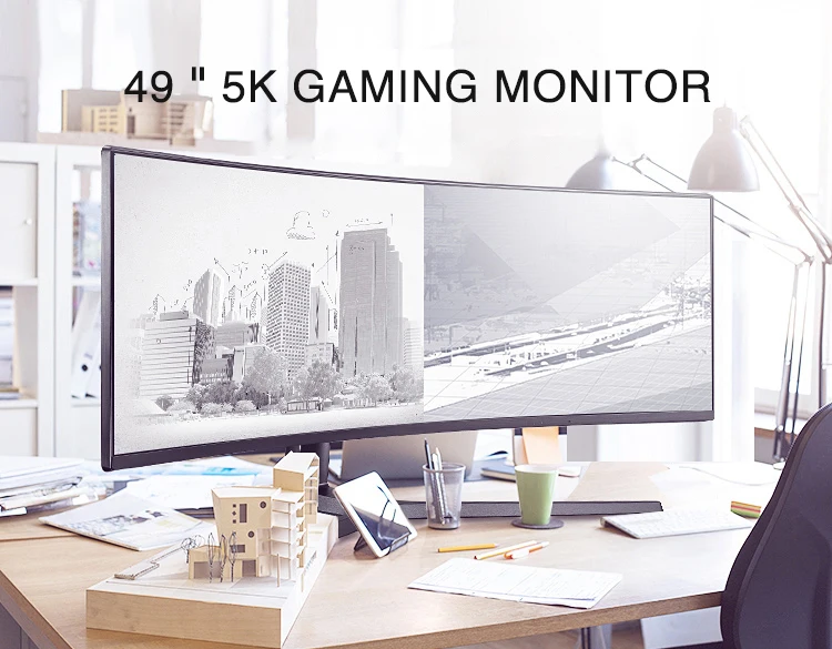 Ultra Thin Monitor 165Hz Screen Ergonomic Tilt 1 Billion+ Colors Gaming ...