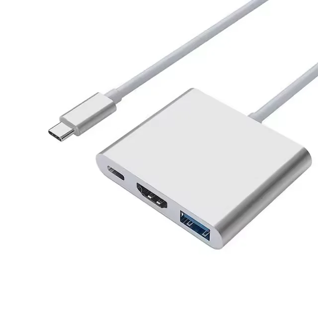 Aluminium USB HUB Converter Type c Cable Adapter USB Dock Station ...