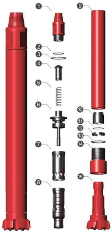 Dth Drilling Hammer For Bit Shank Ql80 Down The Hole Hammer For Surface ... Dth Drilling Hammer For Bit Shank Ql80 Down The Hole Hammer For Surface ...