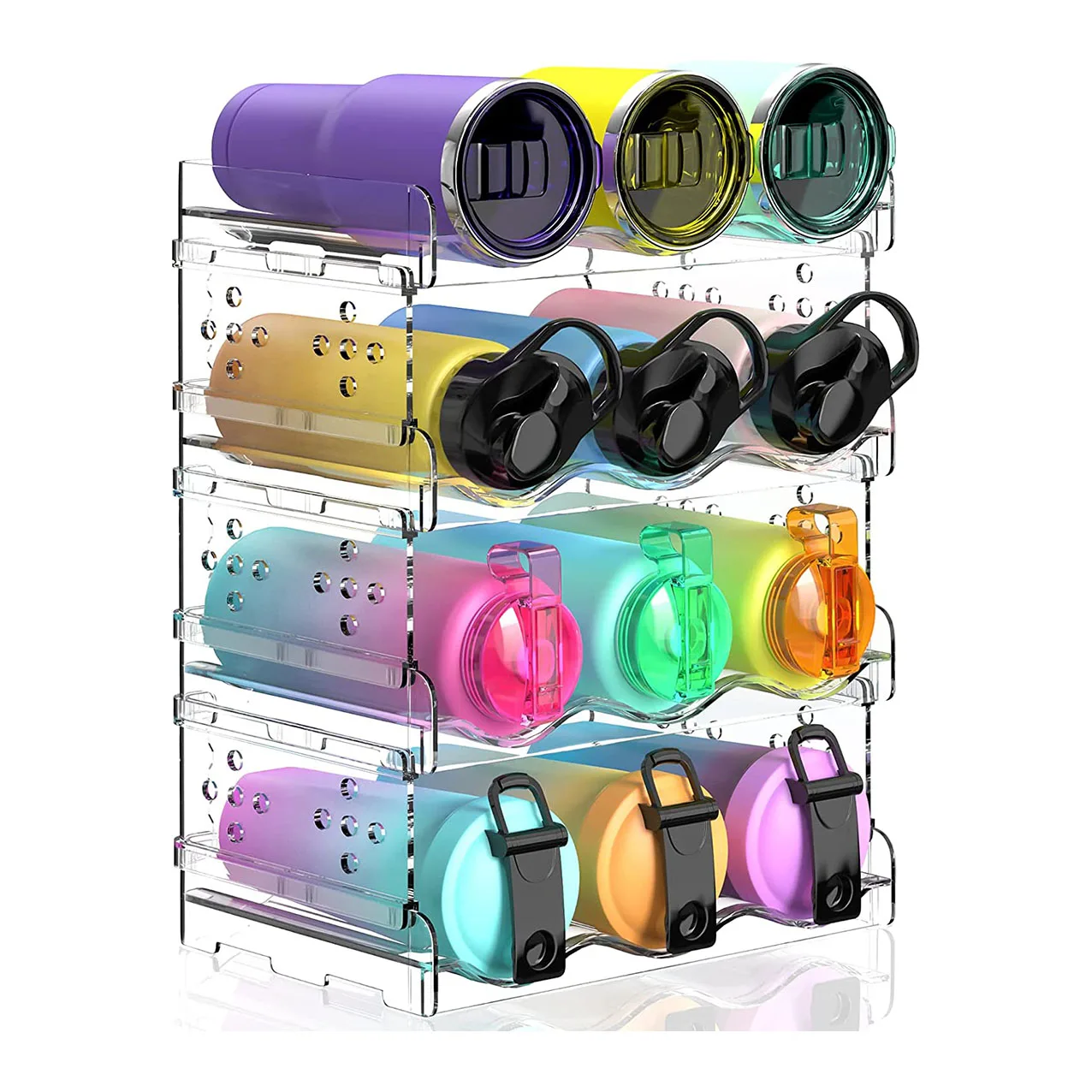 Factory Wholesale Custom Stackable Water Bottle Cup Organizer Holder ...