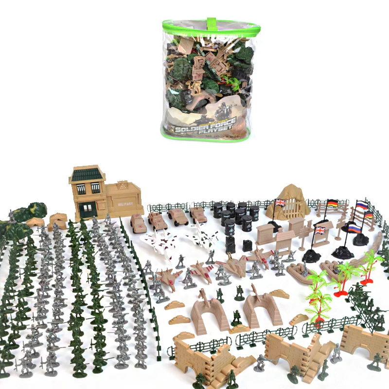 350pcs Mini Army Men Soldier Figure Play Set Plastic Special Man ...