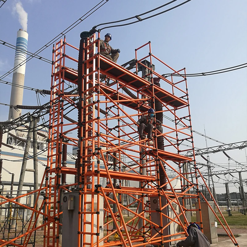 Foldable Mobile FRP Mobile Scaffolding - High Safety