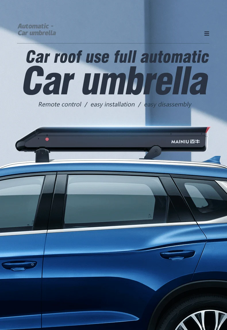 Outdoor Car Roof Use Remote Control Electric Automatic Car Umbrella For ...