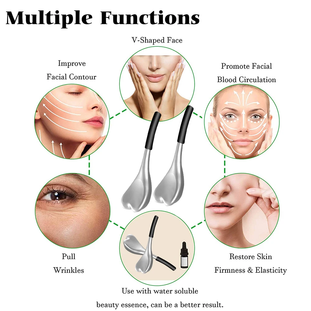 Cryo Stick Stainless Steel Ice Globes Cryo Face Roller Facial Massager ...