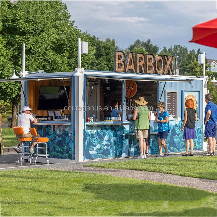 20ft Industrial Design Shipping Container Juice Bar/Cafe for Park Made ...