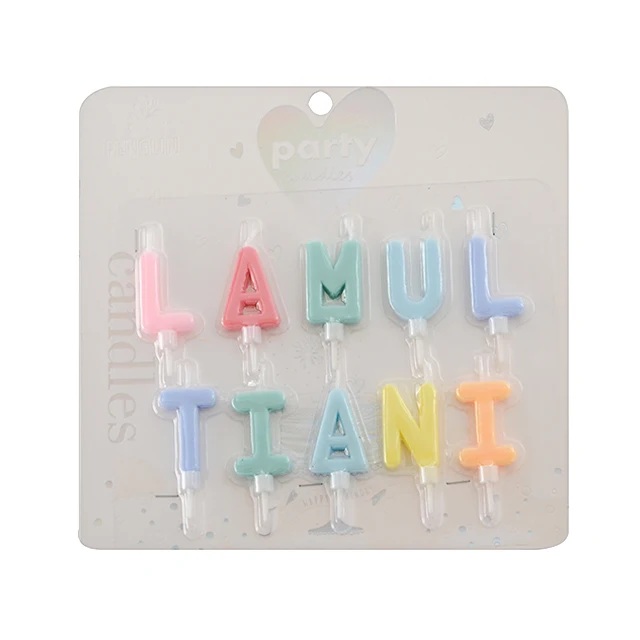 Metallic Letter Candles Fancy Birthday Cake Gold Sliver Happy Birthday ...