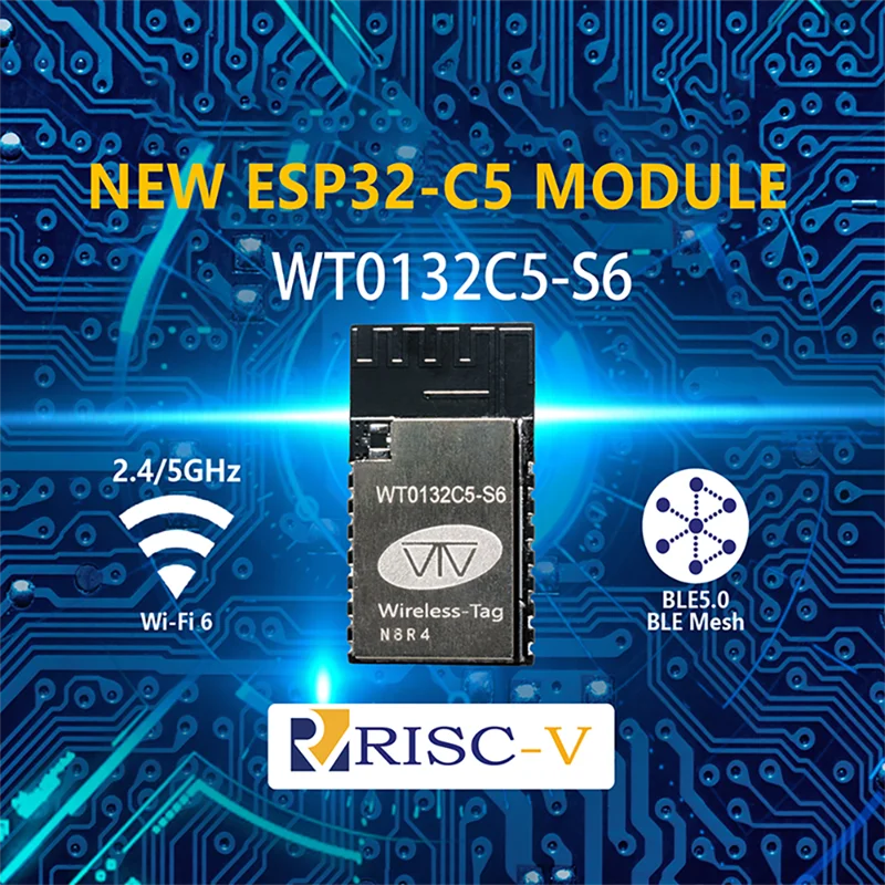 Espressif ESP32-C5 Dual Band Wi-Fi 6 Module WT0132C5-S6 for Zigbee ...