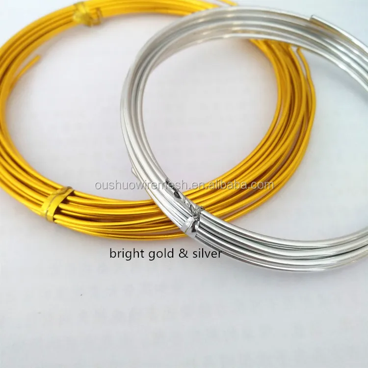 Silver And Gold 1mm Beading Wire Soft Aluminum Craft Wire For Jewelry Making Supplies - Buy Wire ...