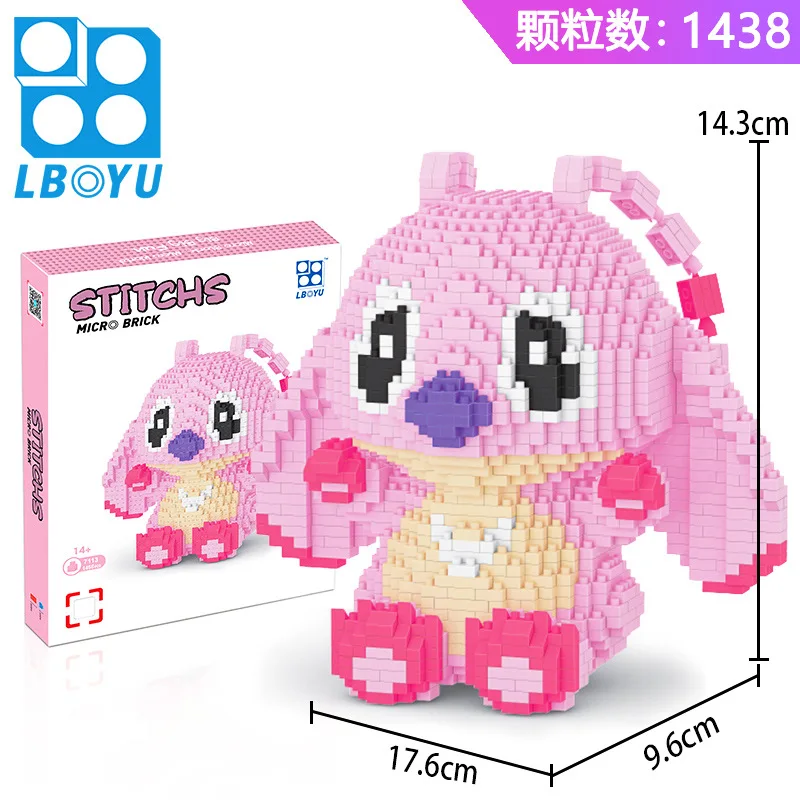 Dropshipping Cartoon Model Magic Micro Stitch Angel Building Blocks ...