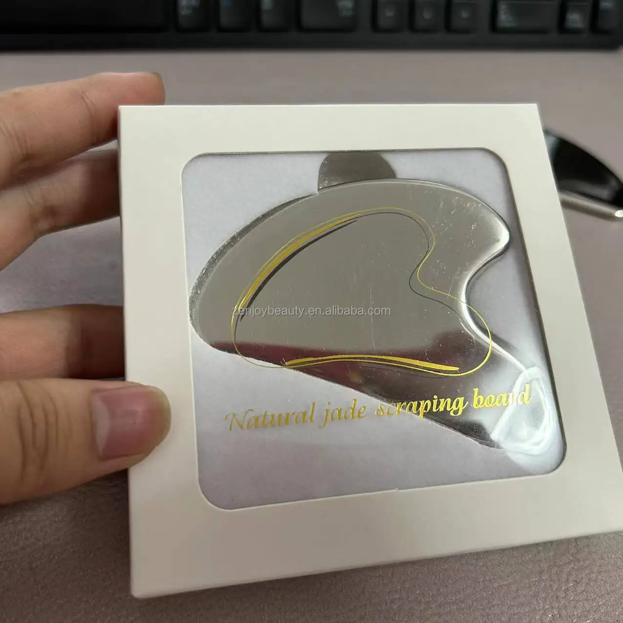 2023 Oem Stainless Steel Gua Sha Heart Shaped Metal Gua Sha Facial ...