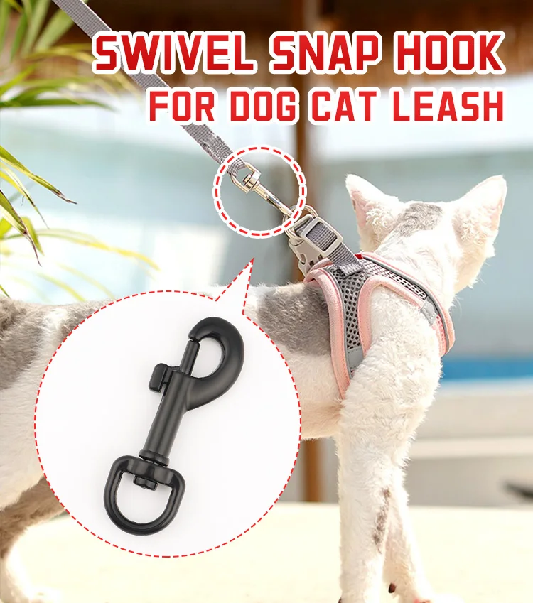 Wholesale Glossy Black Eye Bolt Snap Swivel Hook Single Ended Bolt Clip ...