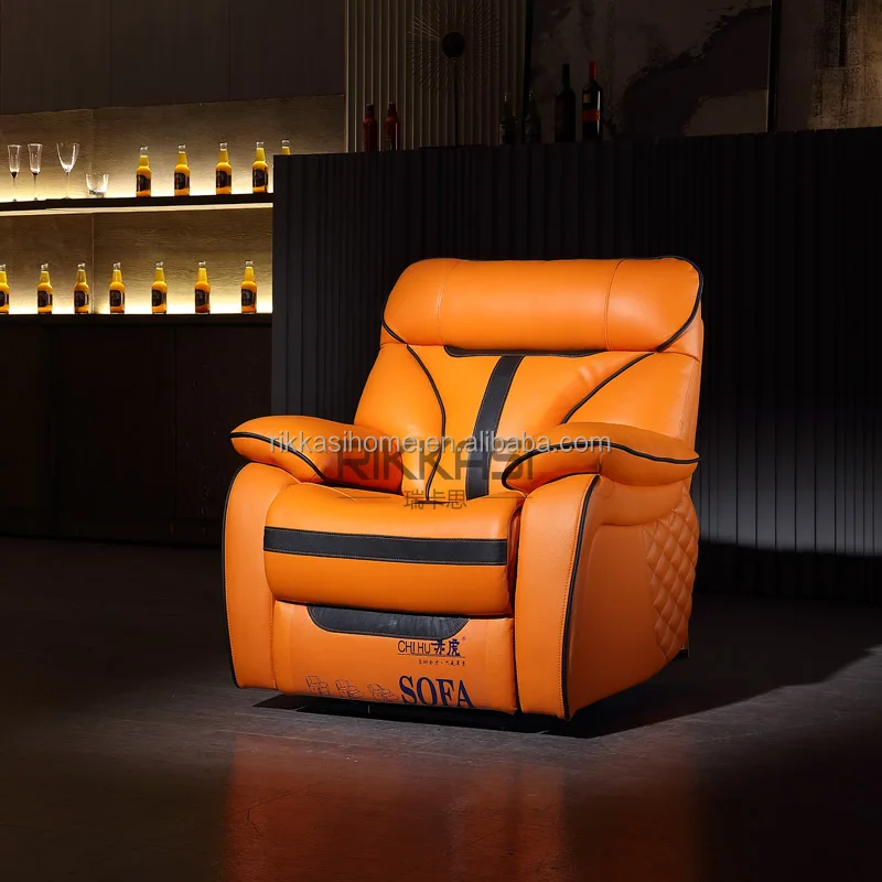 Optional Function Living Room Theater Sofa Modern Microfiber Fabric ...