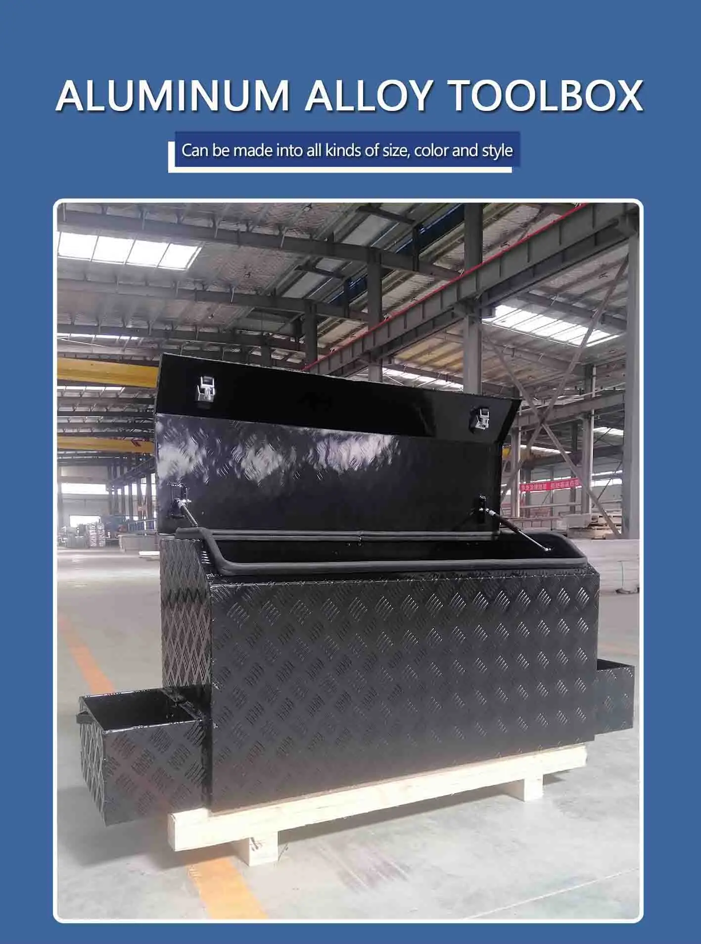 Fridge Slide Aluminium Caravan Drawbar Toolbox - 3 Year Warranty