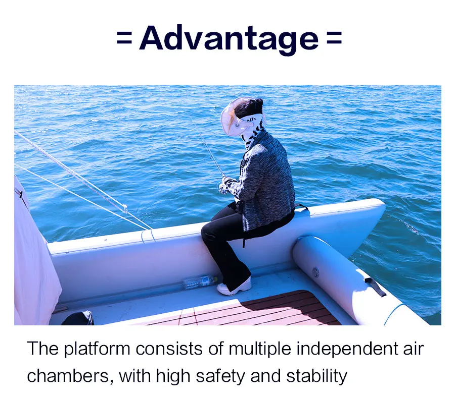 Inflatable Offshore Platform with Tent - Fishing & Fun