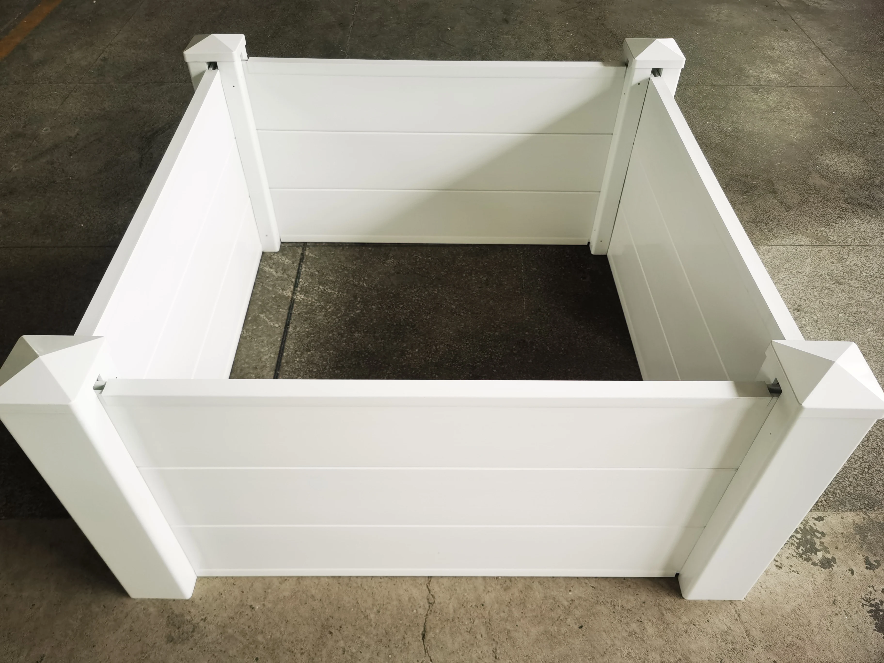 New Design White Vinyl Garden Planter Box Plastic Planting Bed - Buy ...