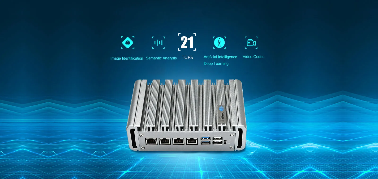 AI Edge Computing Box with NVIDIA Jetson Xavier NX