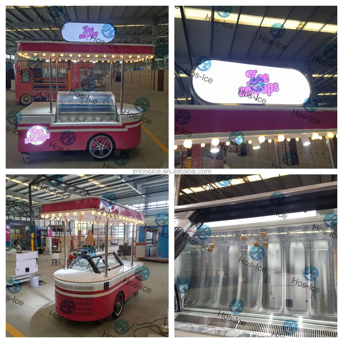 Bubble Tea Gelato Smoothie Vending Cart Lemonade Vending Hand Push Cart ...