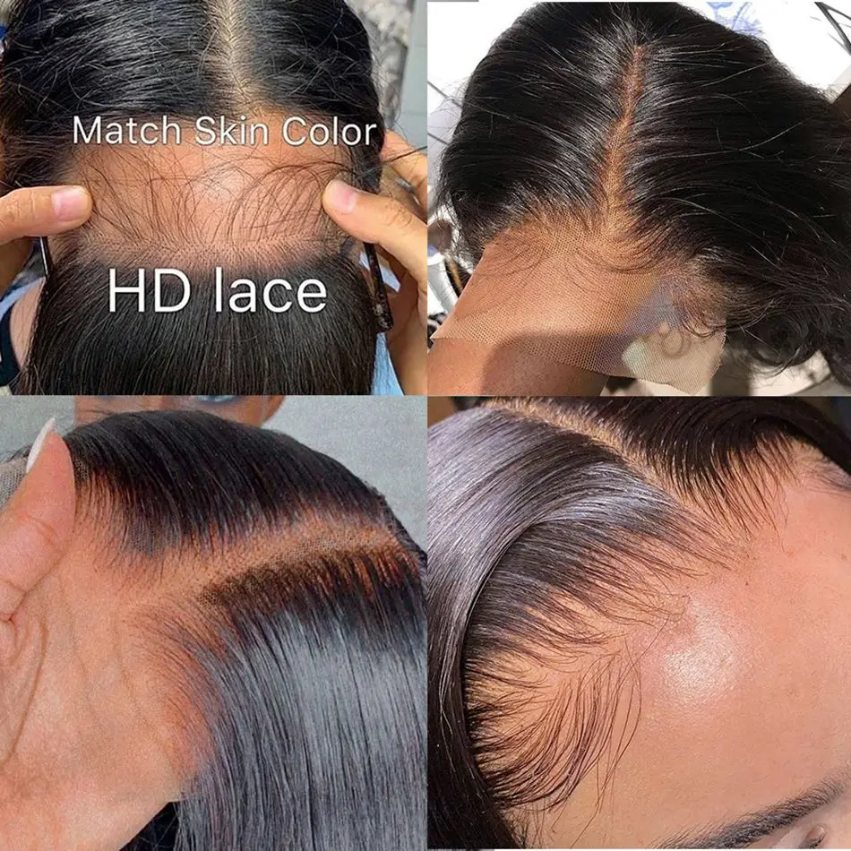 360 HD Lace Frontal Wigs Raw Brazilian Human Hair Lace Front Wigs Human ...