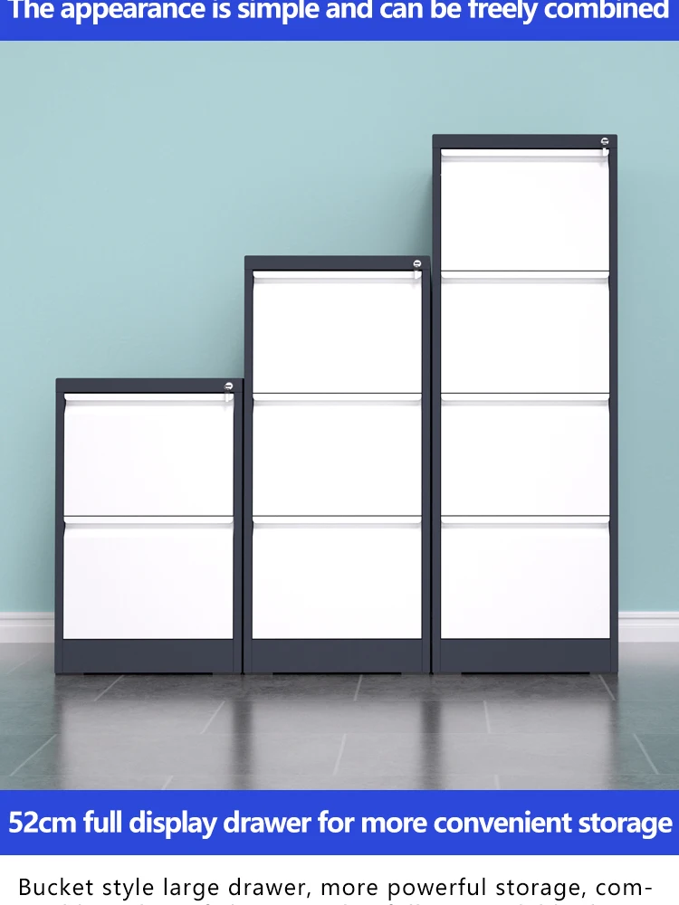 Steel Small File Cabinet With Drawers For Storage And Archive Cabinet ...