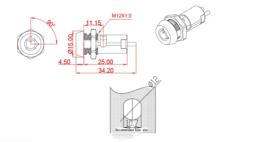 Hb012 Haboo Cctv Disc Cabinet Tubular Key Lock For Fortune Telling ...