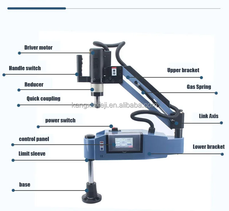 Arm Servo Motor Nut Automatic Screw M16 M36 Thread Electric Tapping ...