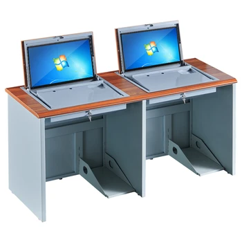 Hot Sale Factory Direct Classroom Flip Top Lockable Computer Desk Table ...