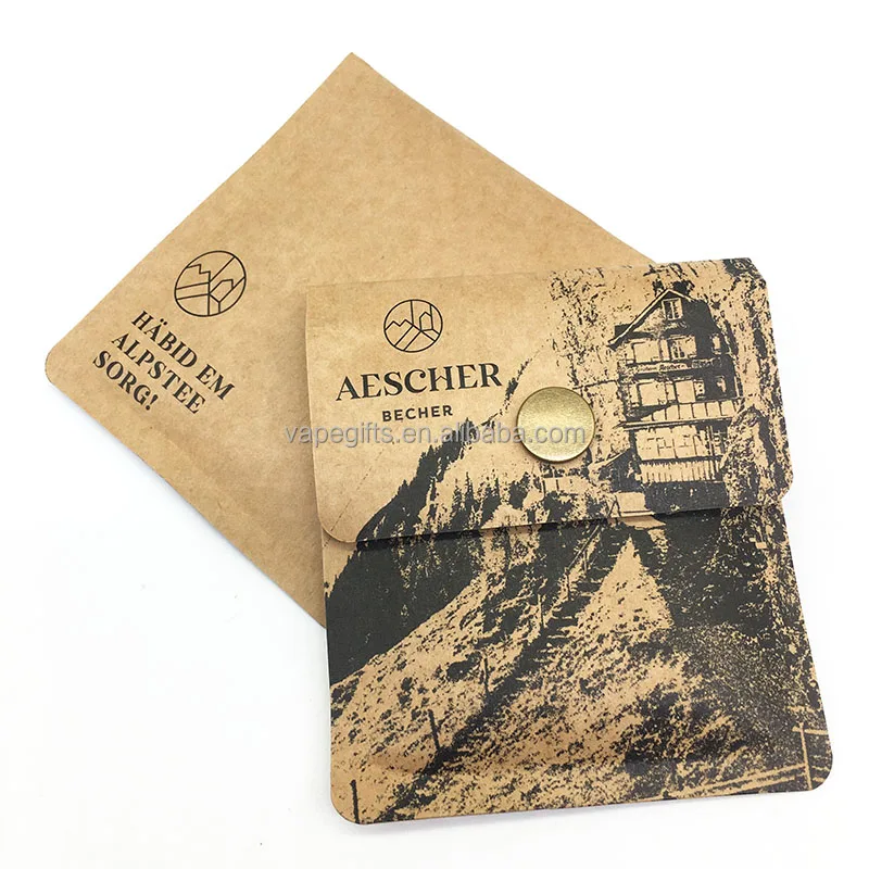 Custom Eco-friendly Recycled Kraft Paper Pocket Ashtray Cigarette Ash ...