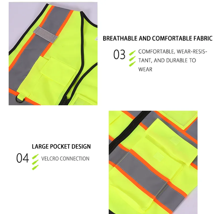 High Visibility Safety Vests - Customizable Workwear