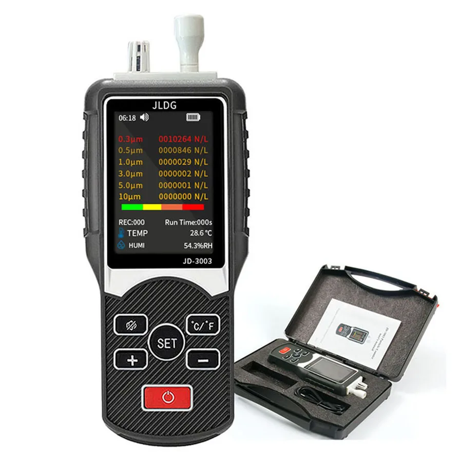 Cleanroom Monitor Particle Counter Dust Pollution Digital Testers PM2.5 ...