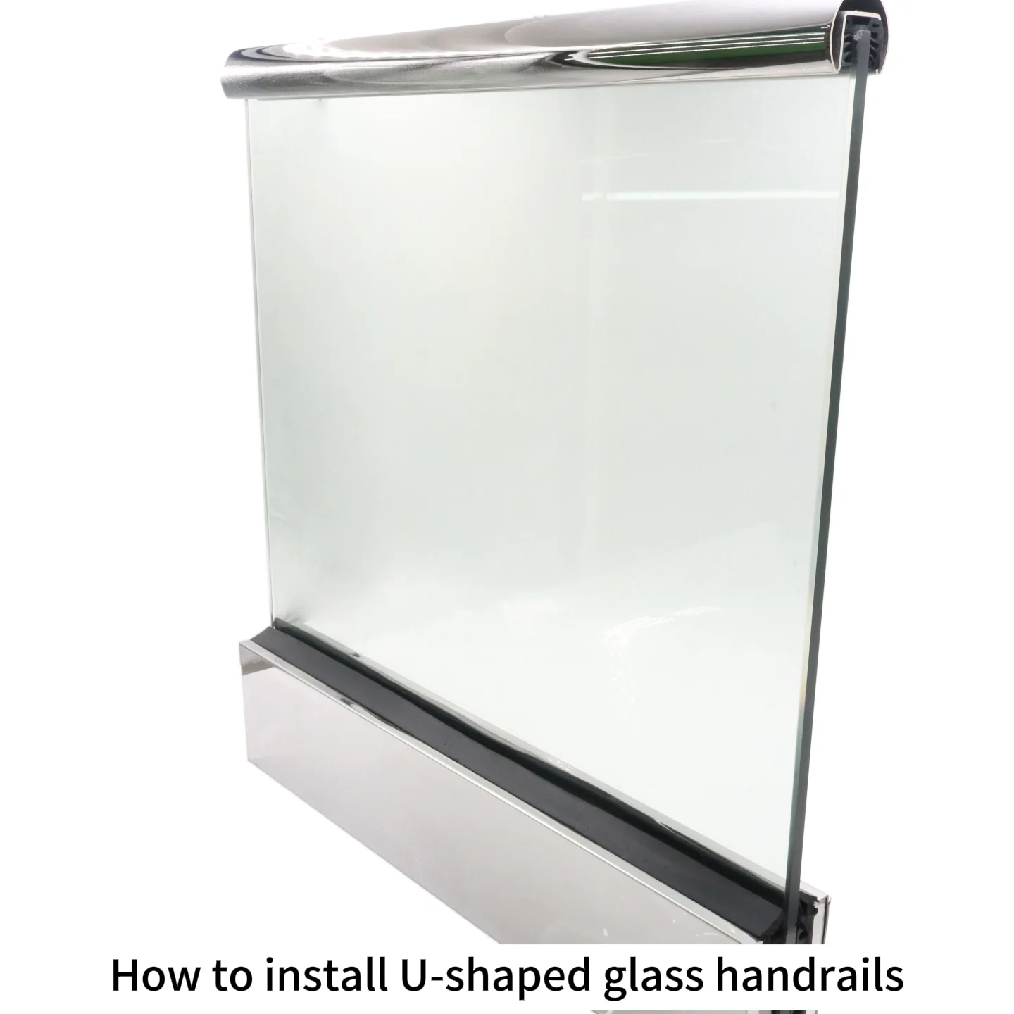 Frameless Glass Balustrades Aluminum Outdoor Balcony Fence U Shape ...