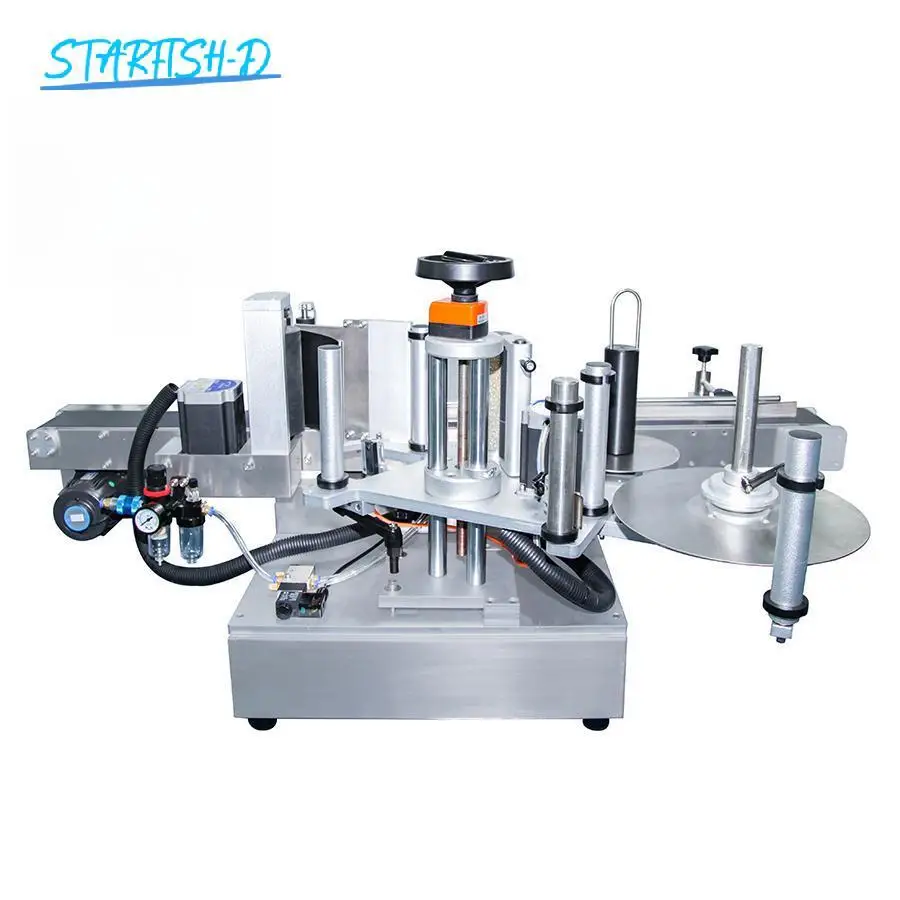 High Speed Automatic Tabletop Plastic Glass Round Bottle Labeling Machine