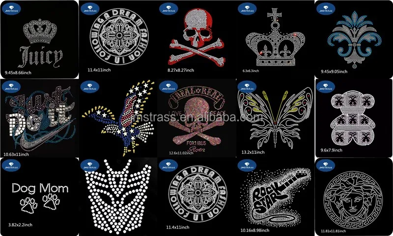 Wholesale Letters Word Custom logo Text Bling Crystal Rhinestone Heat ...