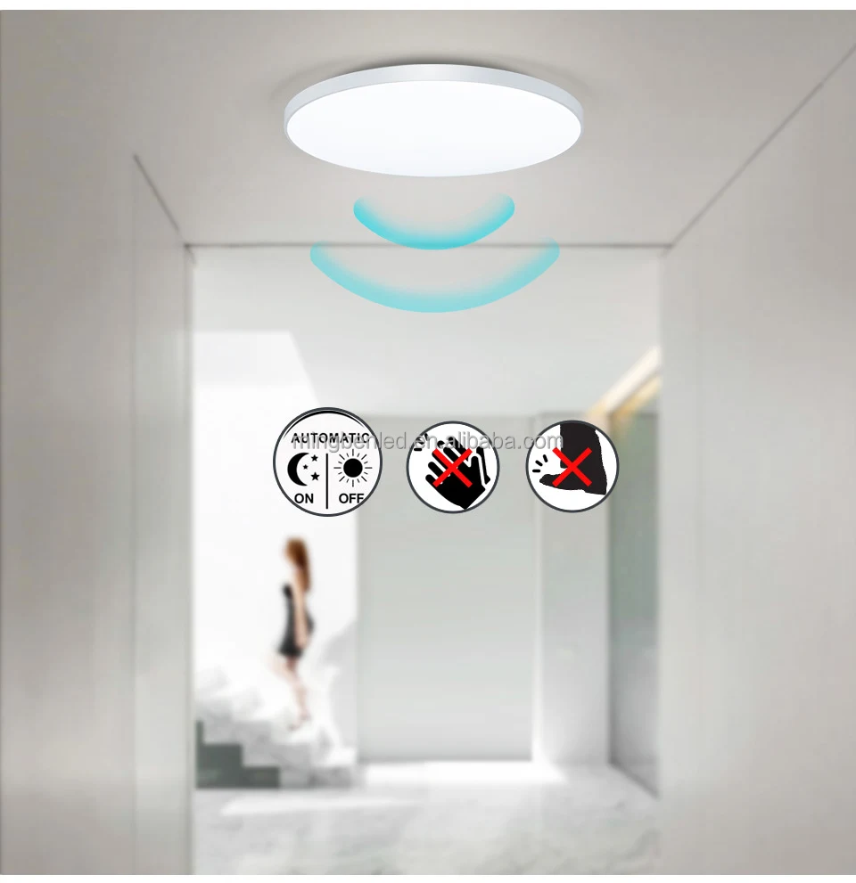 Smart LED Ceiling Lights with Motion Sensor for Corridors