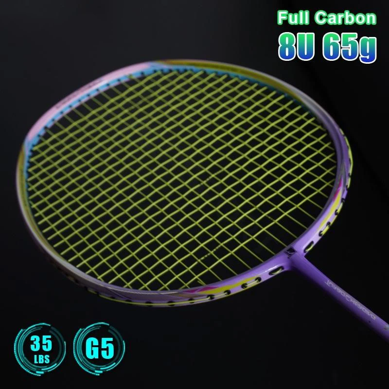 Carbon Fiber Badminton Racket Customize Racket Badminton Light Weight ...