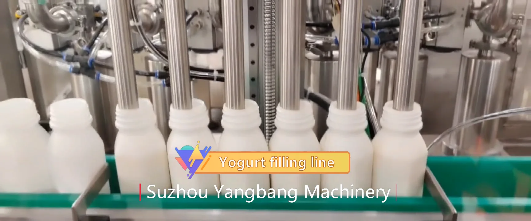 Automatic Servo Motor Piston Pump Yogurt Filling Machine Bottle Yogurt Milk Filling And ...