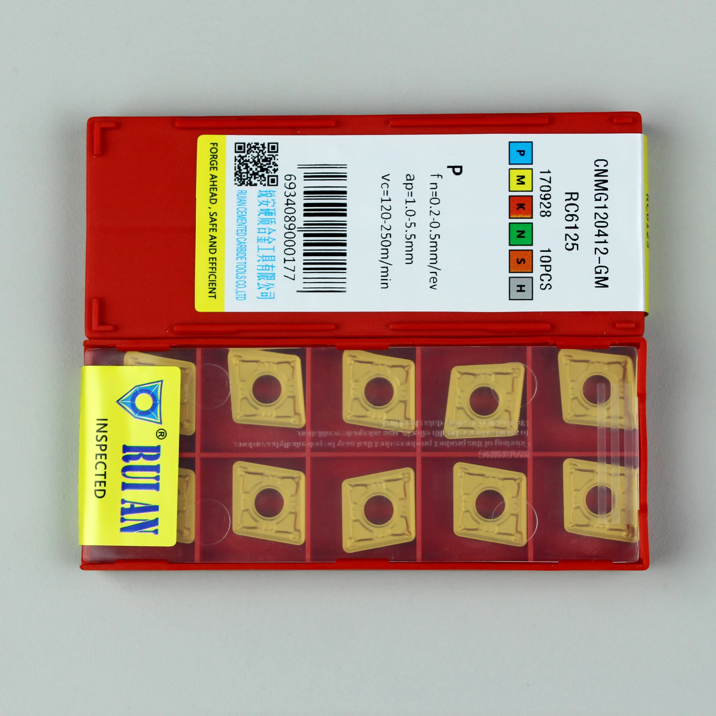 Turning Tool Cnmg120404/08/12-gm Rc6125 Carbide Inserts Cnc Turning ...