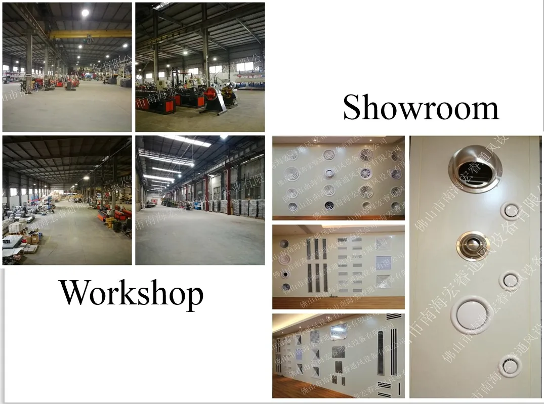 Modern 3-Way Ceiling HVAC Aluminium Air Diffuser for Warehouses