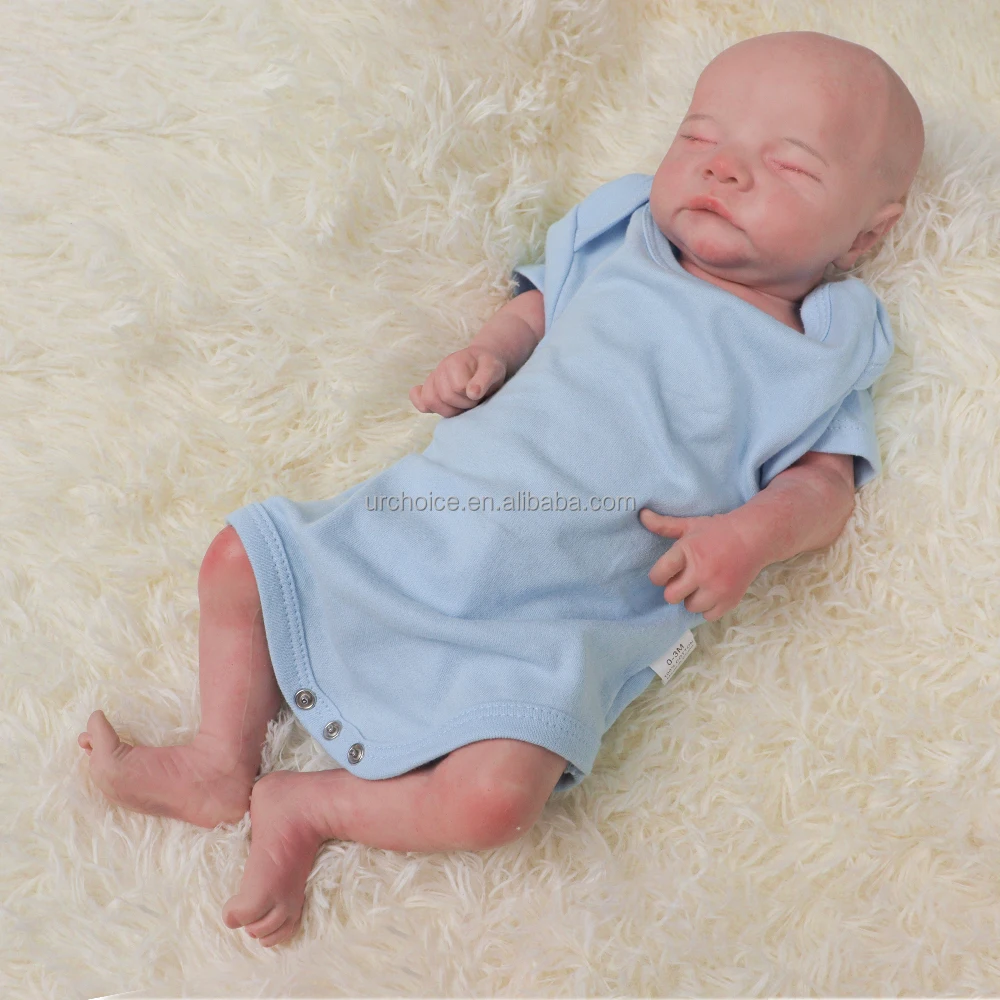 Customized 18" Reborn Bebe De 1:1 Full Body Silicone Painted Sleeping ...