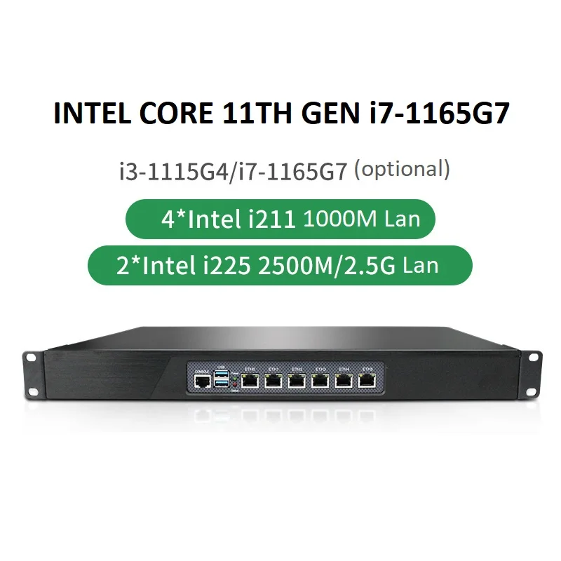 1U Rackmount Firewall Appliance - Core I3/i5/i7 1165G7
