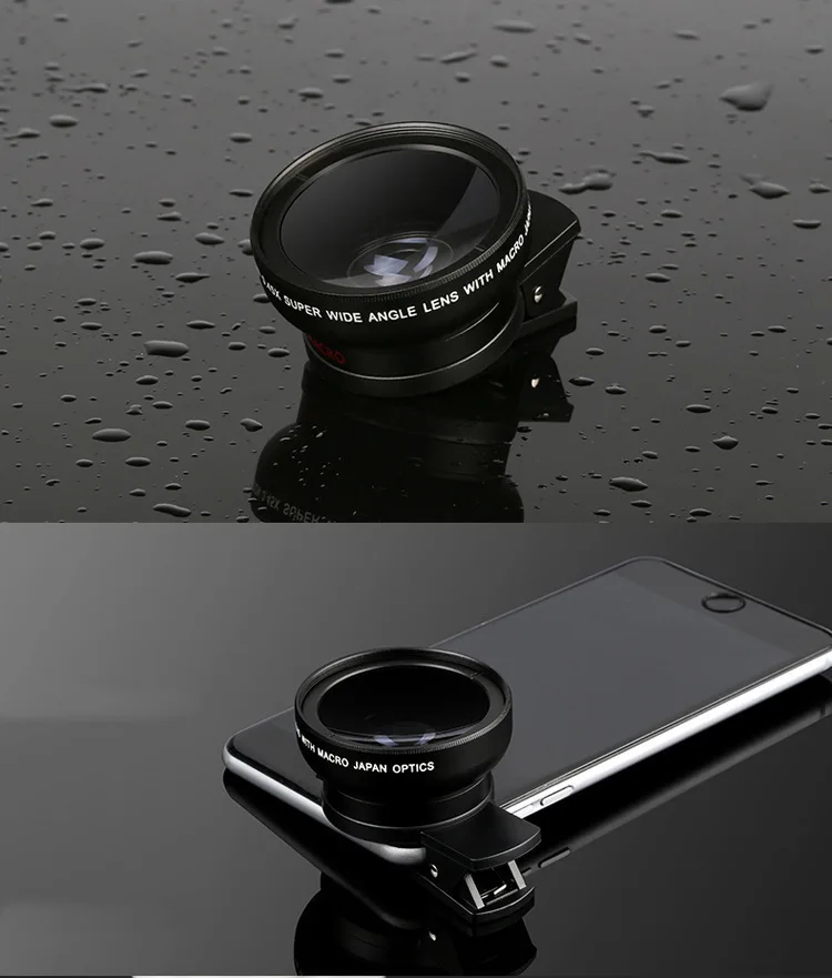 0.45x Telescopic Glass Wide Angle Lens for Cell Phone DSLR External ...