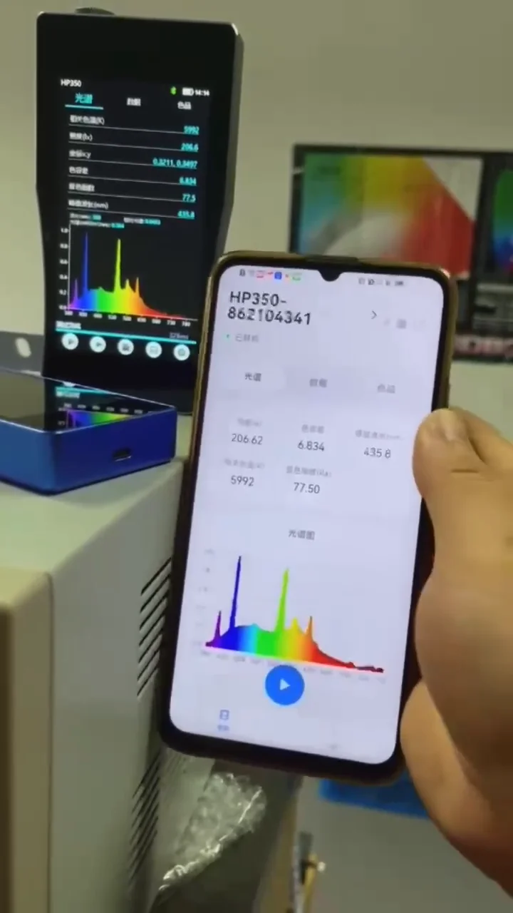Hp350c Light Spectrum Analyzer 380-780nm Handheld Portable Cct Cri ...