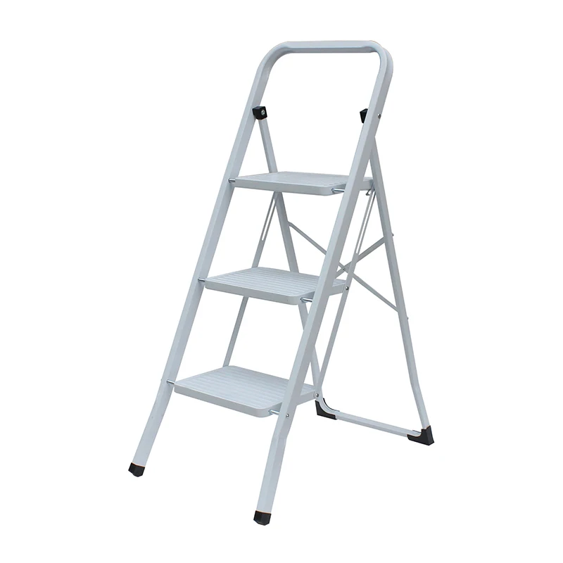 3 Step Steel Folding Ladder Step Stool with EN 14183 for Family ...