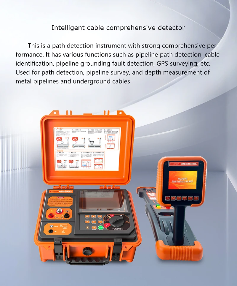 Underground Cable Tracker Multi Frequency Underground Pipe Detector ...