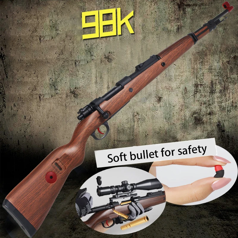 2023 Upgrade Clever 98k Tiger Shell Soft Sponge Sniper Rifle Boy Toy ...