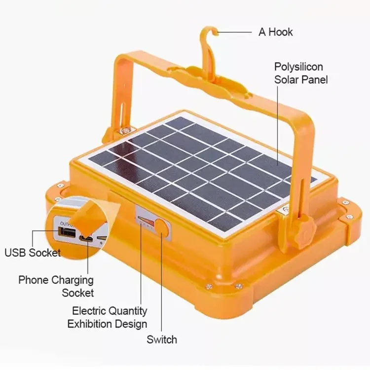 500W Solar Emergency Lamp - Reliable LED Lighting Solution
