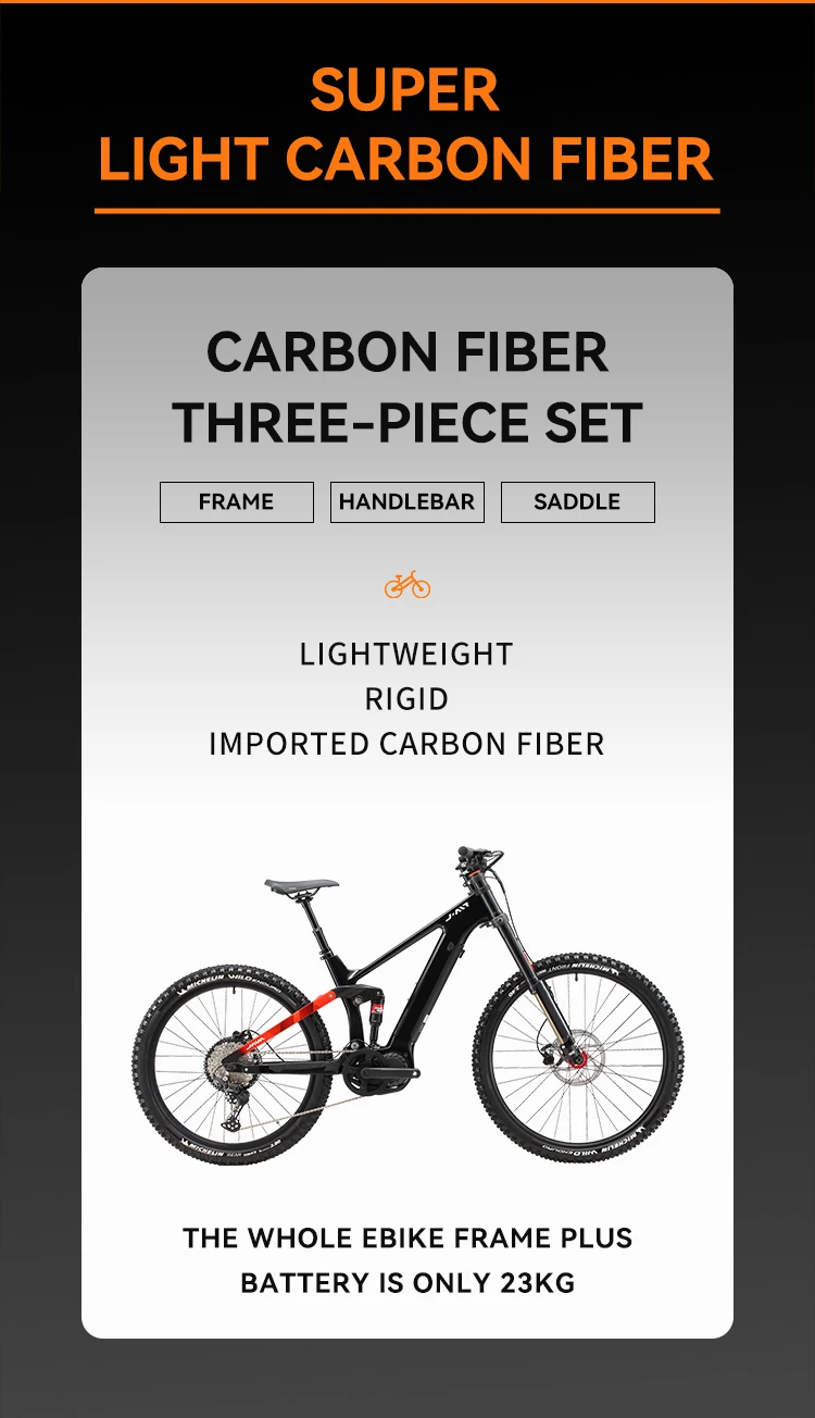 Java Scalata Electric Mountain Bike Double Shoulder Full Suspension 29 ...