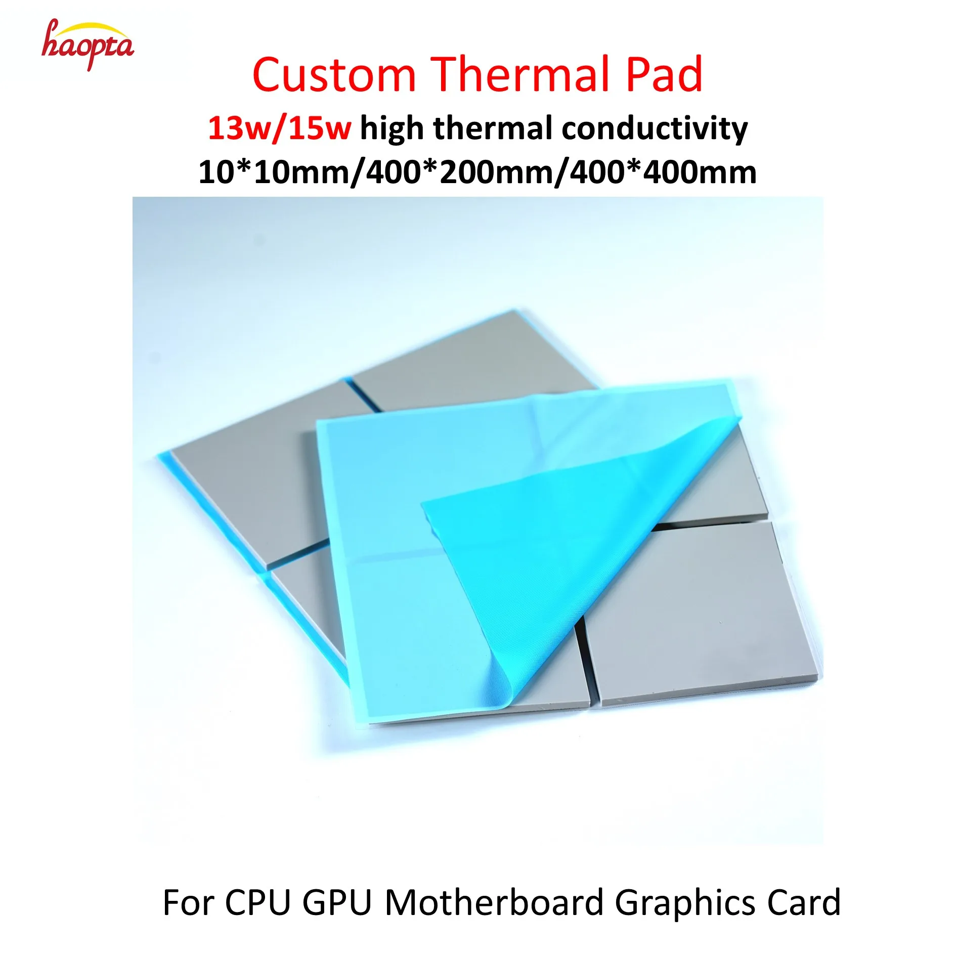 Haopta Low Volatile Thermal Conductivity Silicone Pad Thermally ...