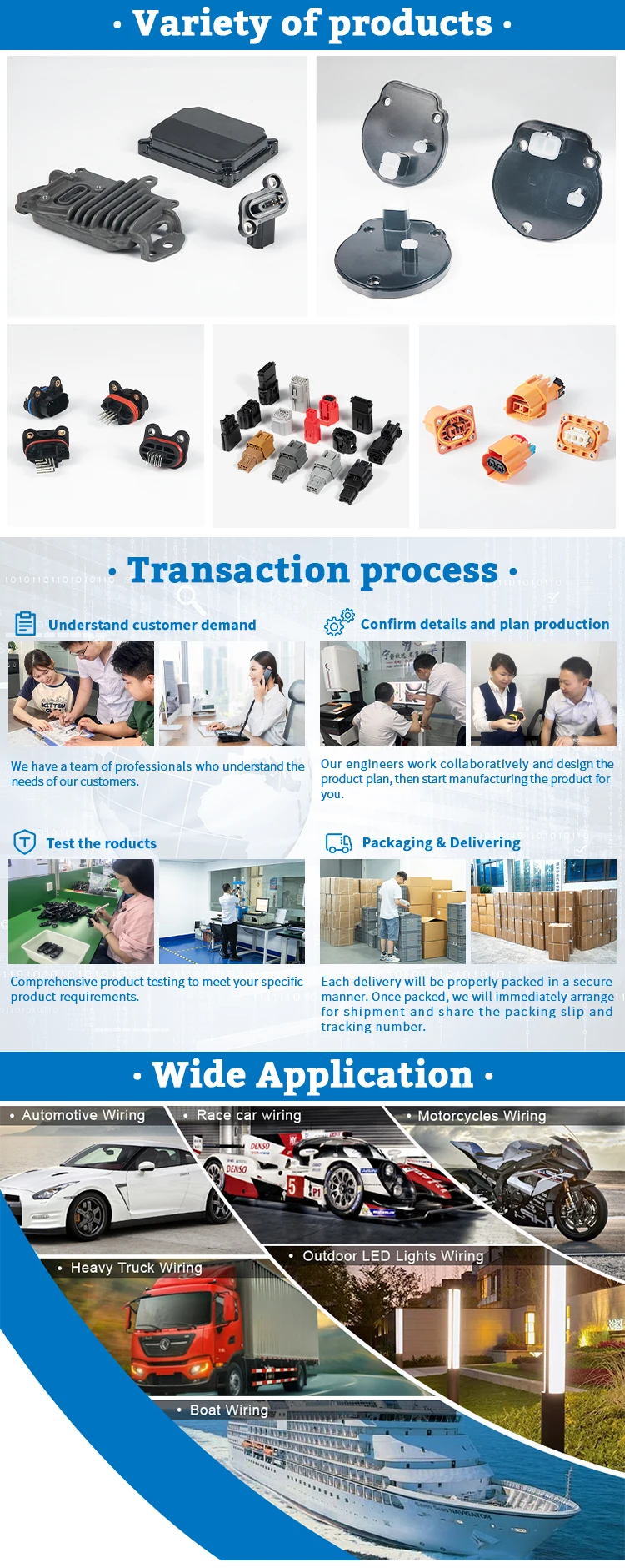 Ninghua 15344877 Delphi GT150 Series PBT GF30 Waterproof 1 Pin Female ...