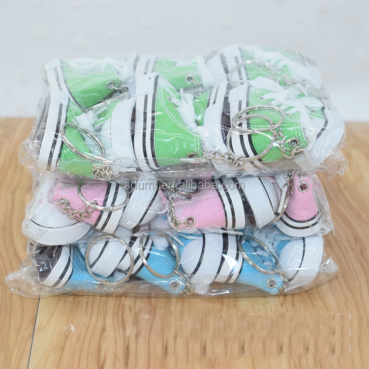 Promotion 3D Silicone Shoes Key Chain Shoes Mini Canvas Sneaker Key ...