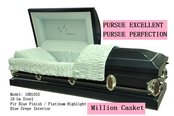 Elegant USA Standard Funeral Metal Steel Casket & Coffin